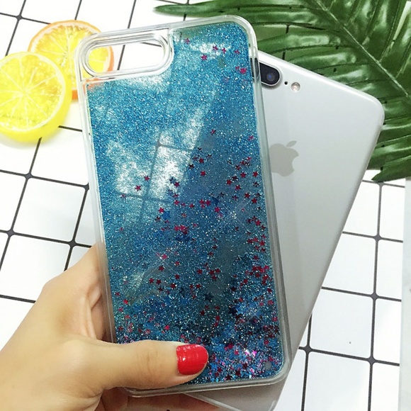 Accessories | Iphone Liquid Glitter Case | Poshmark